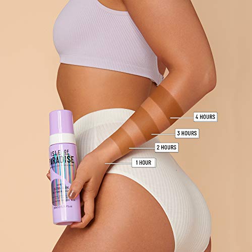 Isle of Paradise Express Mousse, Ultra Dark (Super Bronzed Glow) - Hydrating Self Tan Foam, Vegan and Cruelty Free, 6.76 Fl Oz