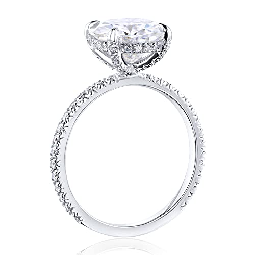 Kobelli Moissanite Wrap Basket Engagement Ring - white-gold / 5.0 / Forever One D-E-F