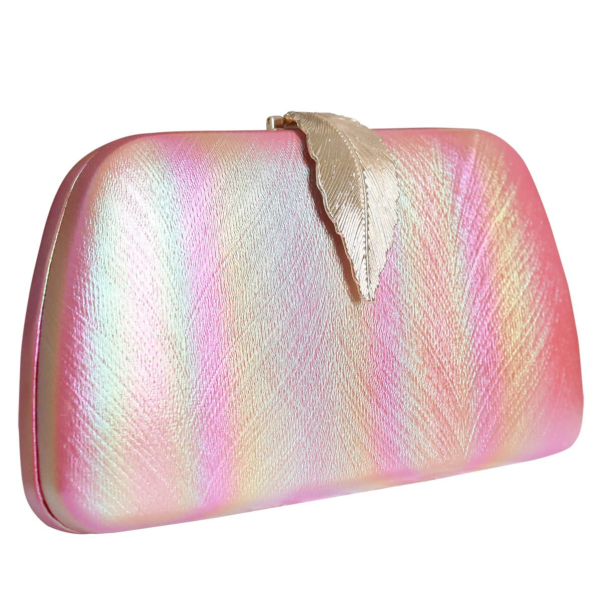 Mogor Women‘s Gradual Change Color Small Evening Bags Formal Bridal Wedding Clutches Purses Prom Cocktail Party Handbags