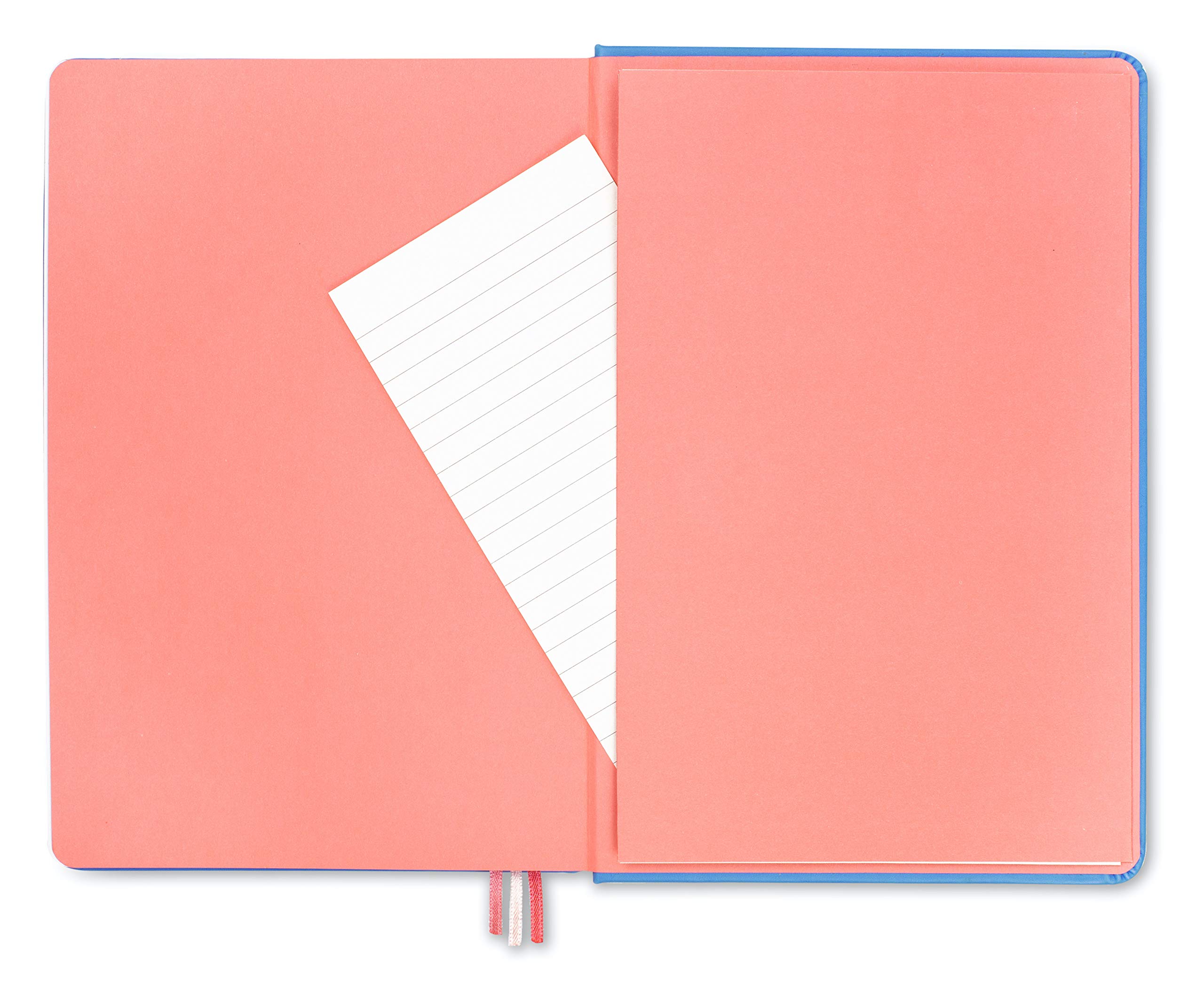 Kate Spade New York Take Note XL Vegan Leather Notebook, Blue Bound Journal Includes 168 Pages, Take Care
