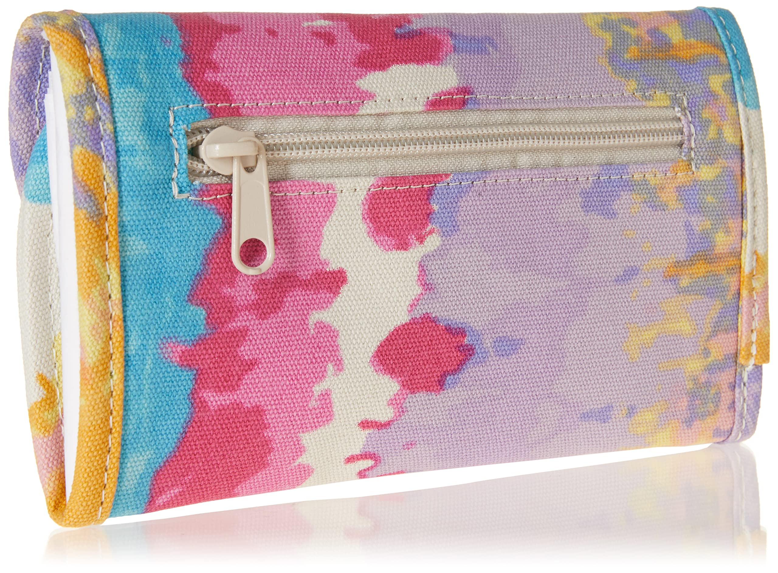 KAVU Big Spender Tri-fold Wallet Clutch Travel Organizer, Beach Tie Dye