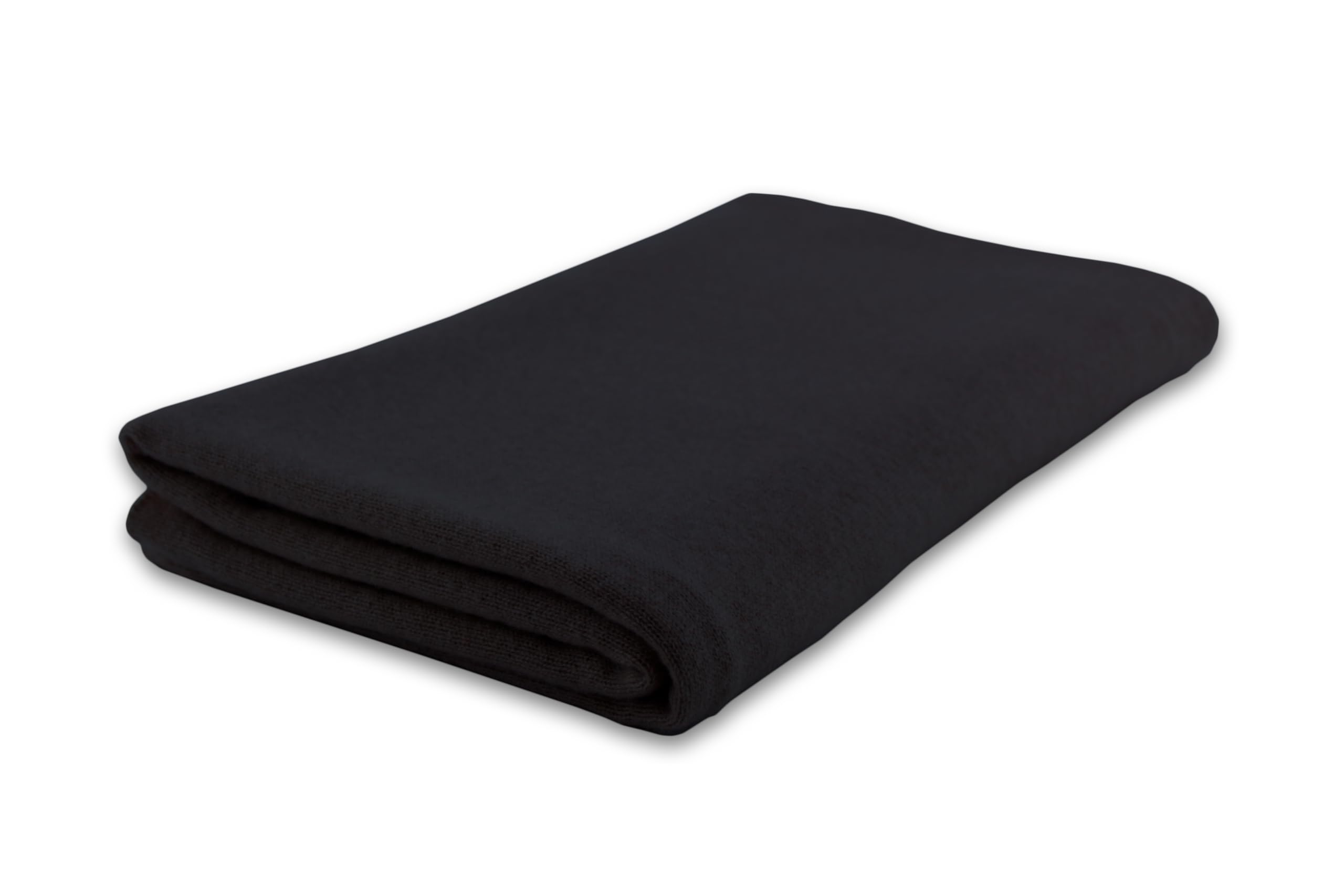 Jet&Bo 100% Cashmere Lightweight Travel Wrap, Shawl & Scarf Black, Storage Bag + Gift Box
