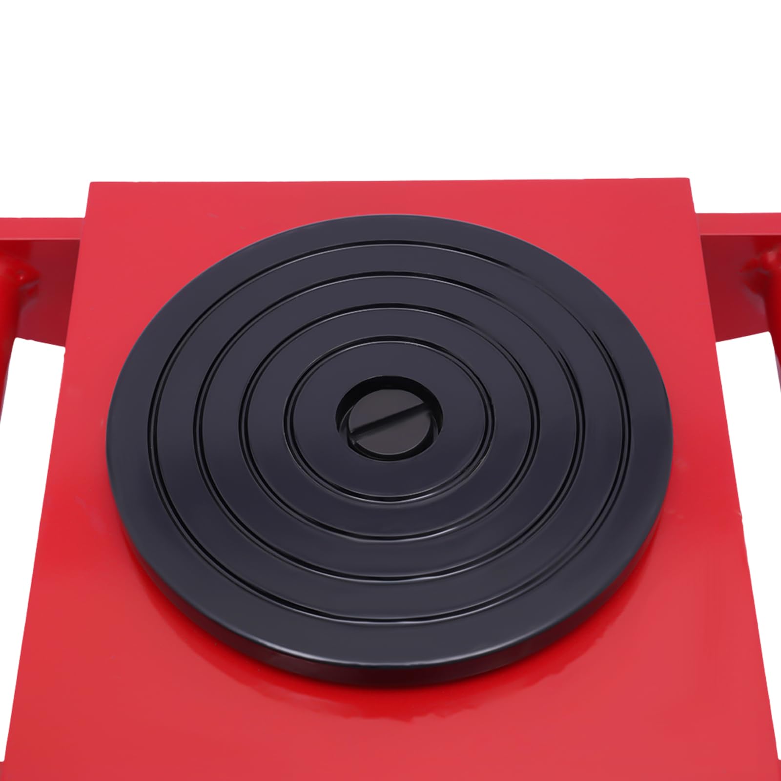 Industrial Machinery Mover,6T/13200lbs Heavy Duty Machine Dolly Skate for Industrial Moving Equipment,Machinery Roller Mover Cargo Trolley with 360°Rotation Cap and 4 PU Anti-Slip Rollers (Red)