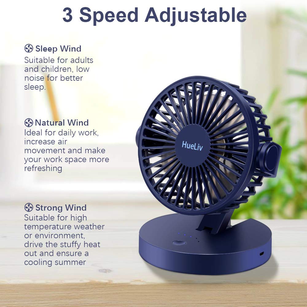 HueLiv Car Fan 12V