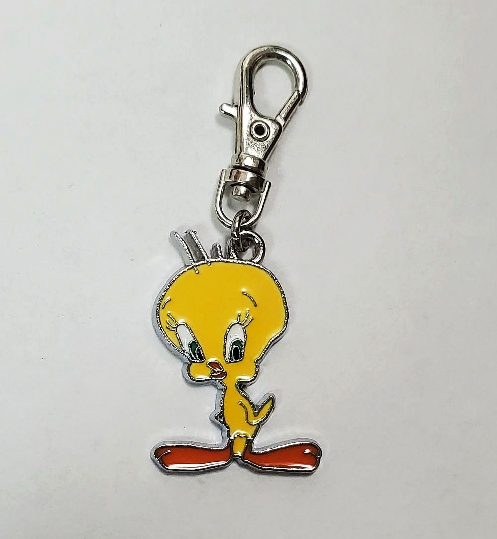 Heavens Jewelry TWEETY BIRD CHARM FOR PET DOG CAT COLLAR OR ZIPPER PULL CHARM FOR PURSE JACKET BACKPACK WALLET ETC