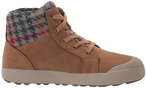 KEEN Women's Elena Mid Height Leather Hiking Boot, Thrush/Plaza Taupe, 9