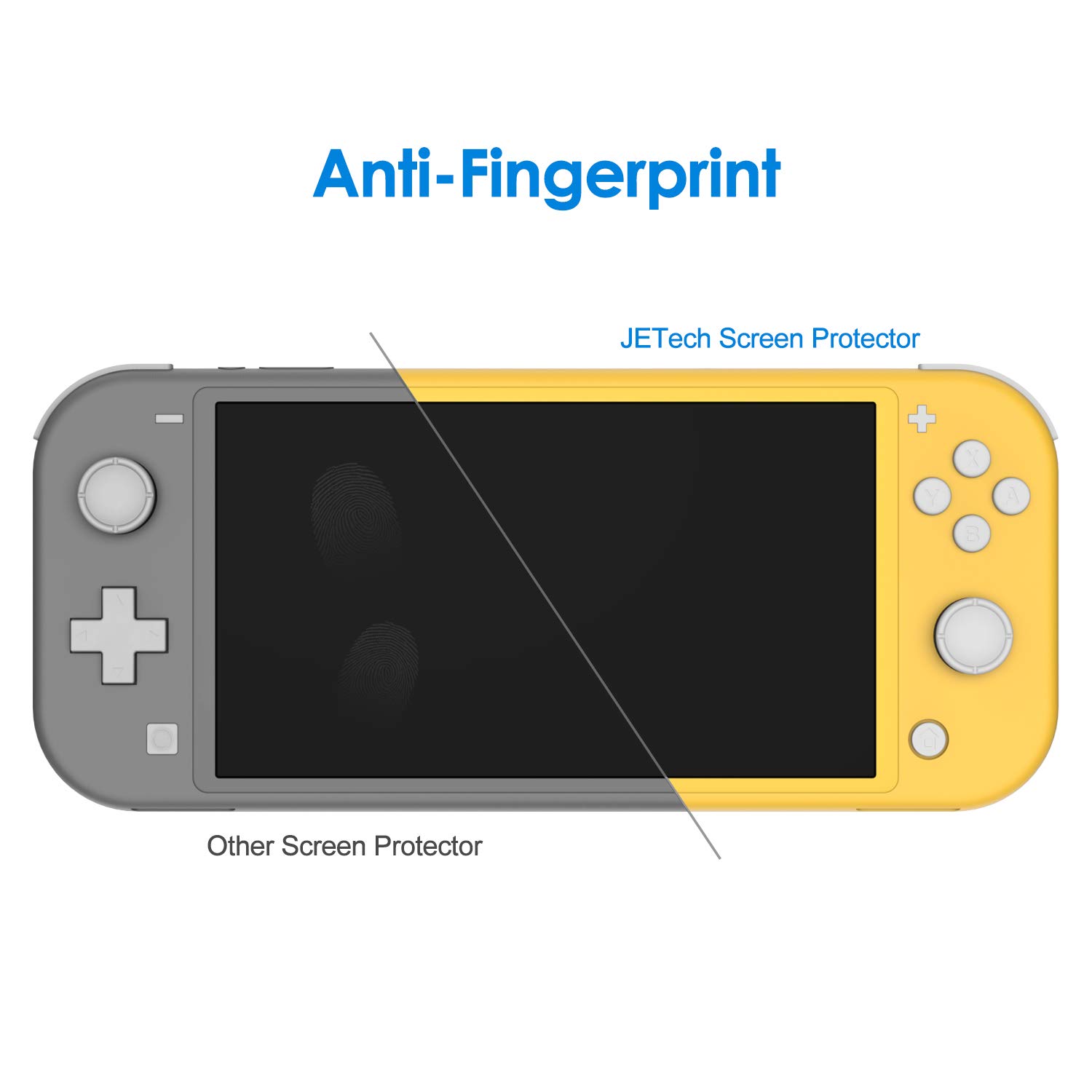 JETech Screen Protector for Nintendo Switch Lite 2019, Tempered Glass Film, 3-Pack