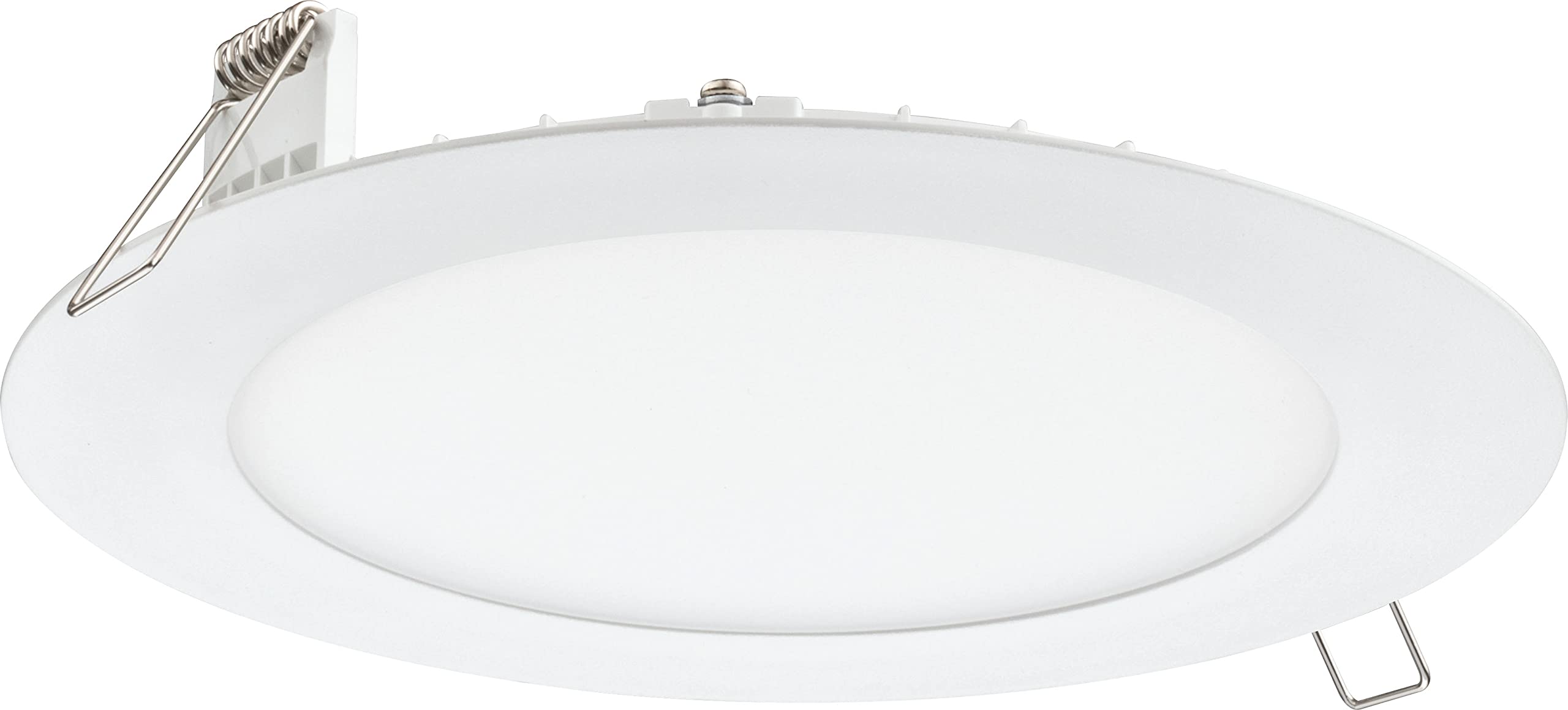 Juno WF6 SWW5 90CRI CP6 MW M2 Round LED Wafer Downlight, 120 Volts, Switchable Color Temperature 2700K/3000K/3500K/4000K/5000K, Triac Dimming, 6-Inch Ultra Thin Trim (Six Pack), Matte White