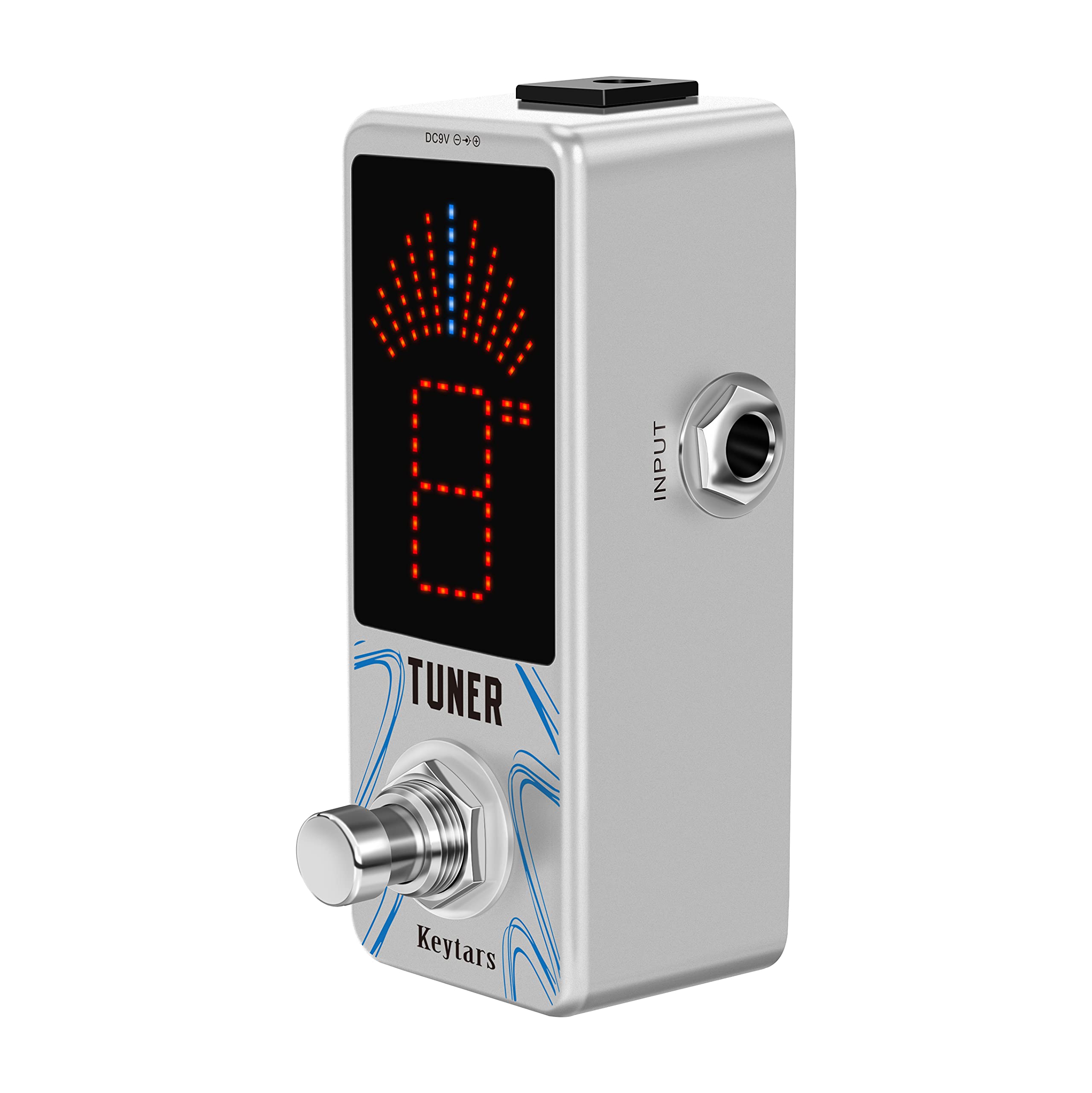 Keytars High Precision Guitar Chromatic Tuner Pedal Ture Bypass Tiny Size, KTS-910