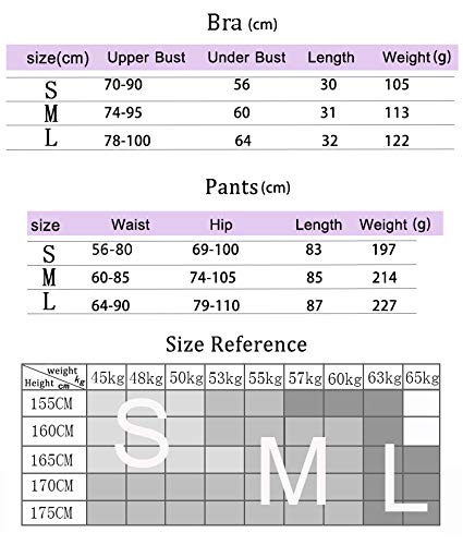 Jetjoy Women 2 PCS Workout Set Seamless Super Soft Material Deep V Neck Bra+Leggings Sports Suit Yoga Outfits
