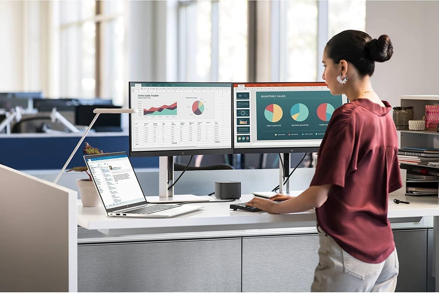 HP ProBook 440 G9 Business Laptop (14" FHD Display, Intel 10-Core i5-1235U, 32GB RAM, 1TB SSD) Backlit, Webcam, Ethernet, Wi-Fi 6, Long Battery Life, Wolf Pro Security, IST HDMI, Win 11 Pro, Silver