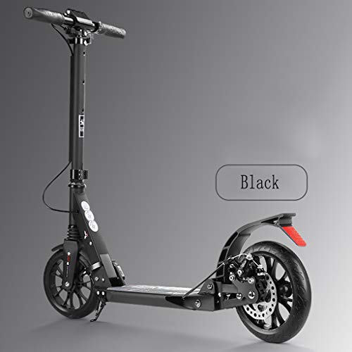Kick Scooter, Scooter, Foldable Adult Youth Two-Wheeled Scooter, 2 20CM PU Wheels, Comfortable Double Shock-Absorbing Safety Double Brake (Non-Electric)