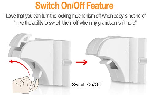 Vmaisi Baby Proofing Magnetic Cabinet Locks (16 Locks and 2 Keys + Installation Cradle Tool)