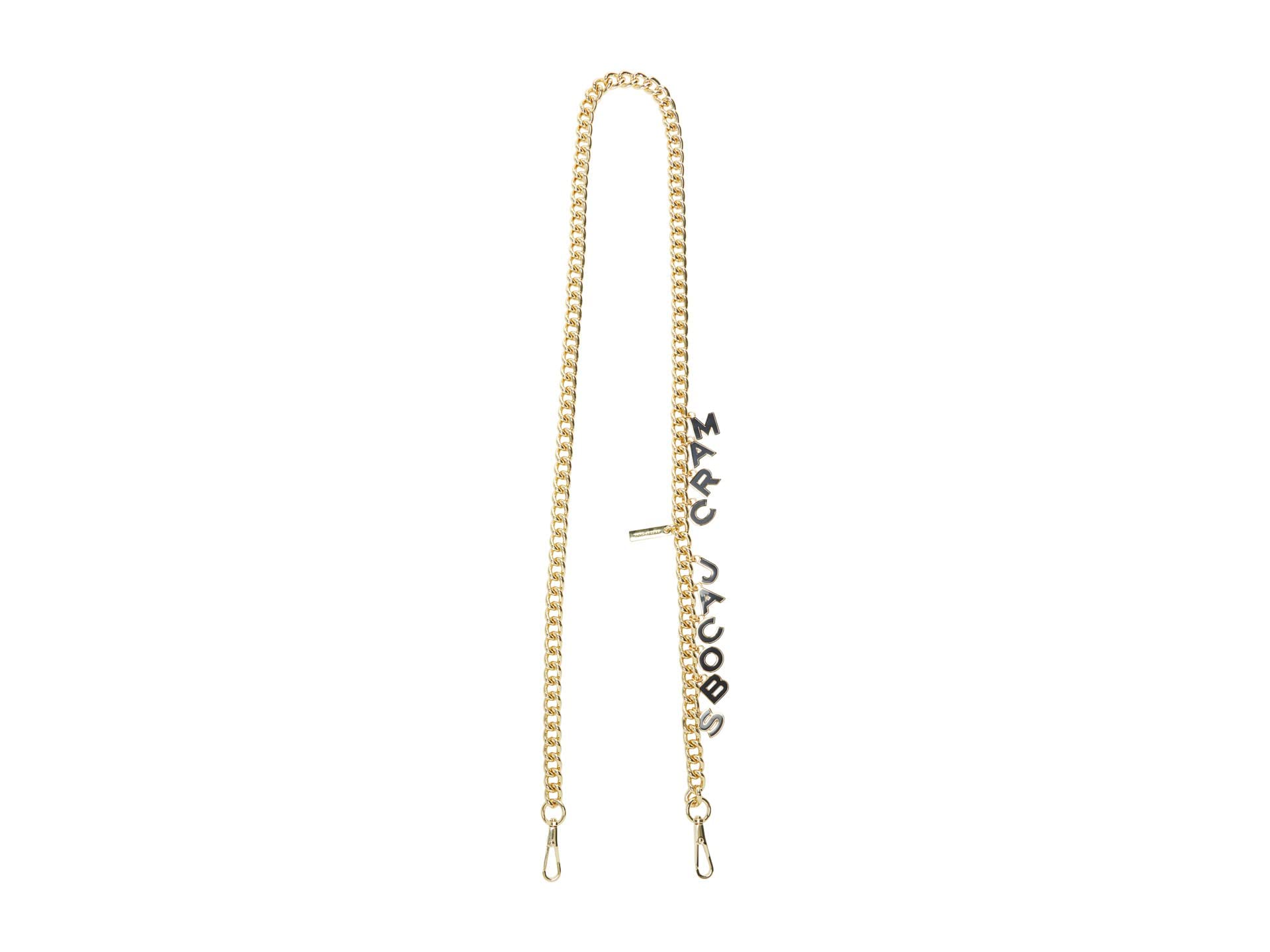 Marc Jacobs Charm Chain Strap Black/Gold One Size