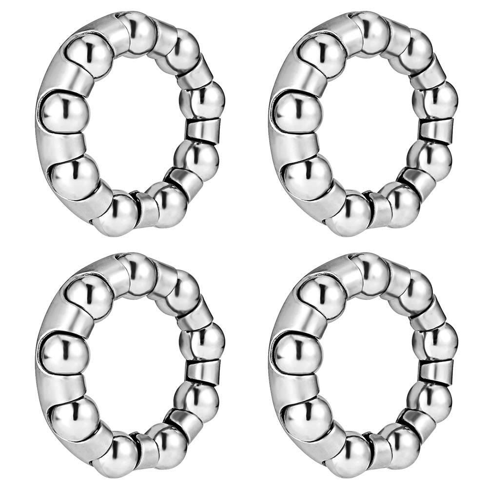Jaceyon Bike Ball Crank Bearing Retainer 1/4" x 9 Balls 4 Pcs Bottom Bracket Bearings for Kids Schwin Bicycle, Crank Bearings Repair Accessories for Genesis Bike