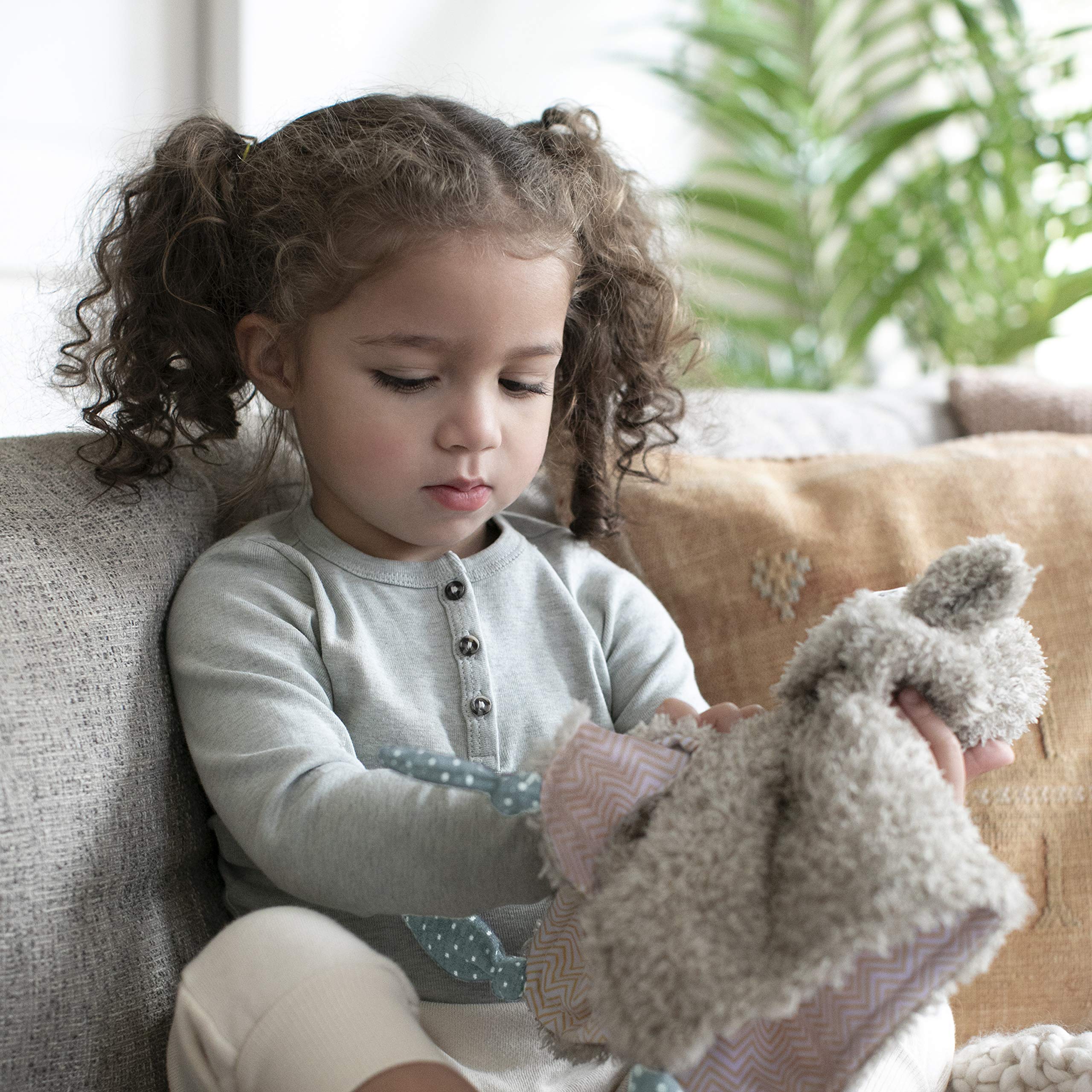 Ingenuity Loni the Sloth Lovey Premium Security Blanket, Soft Plush Toy for Babies, 14 Inches