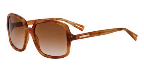 Hugo Boss Unisex 'D70 0370/S' Fashion Sunglasses, Havana/Brown Shaded