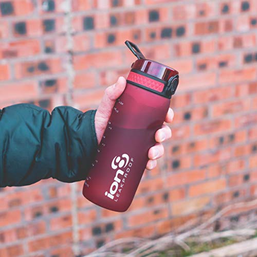 Ion8 Tour Leak Proof BPA Free Cycling Water Bottle, 750ml (24 oz), Frosted Chilli Red