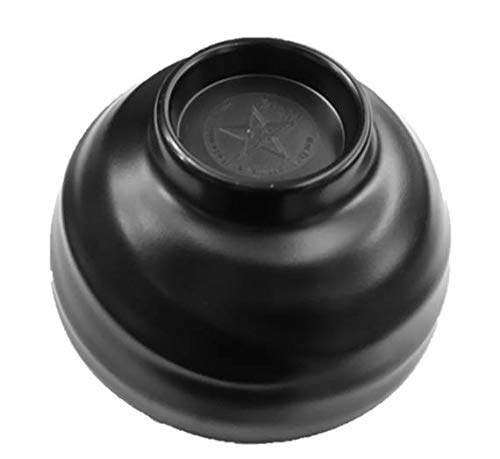 Lucky Star Melamine Round Bowls Ramen Pho Noodle Soup Wonton Soup Rice Bowl, 4-1/2" dia. X 2-1/4β H (Capacity: 10 oz), Black, Swirl Shaped (96, 4-1/2" dia. X 2-1/4β H)