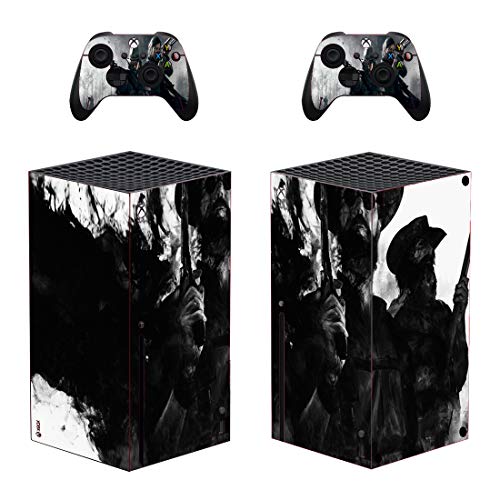 Horror Game Decals Stickers Full Set Faceplate Skin for X-box-One-Series X Protection Kit by KAJAL MANI