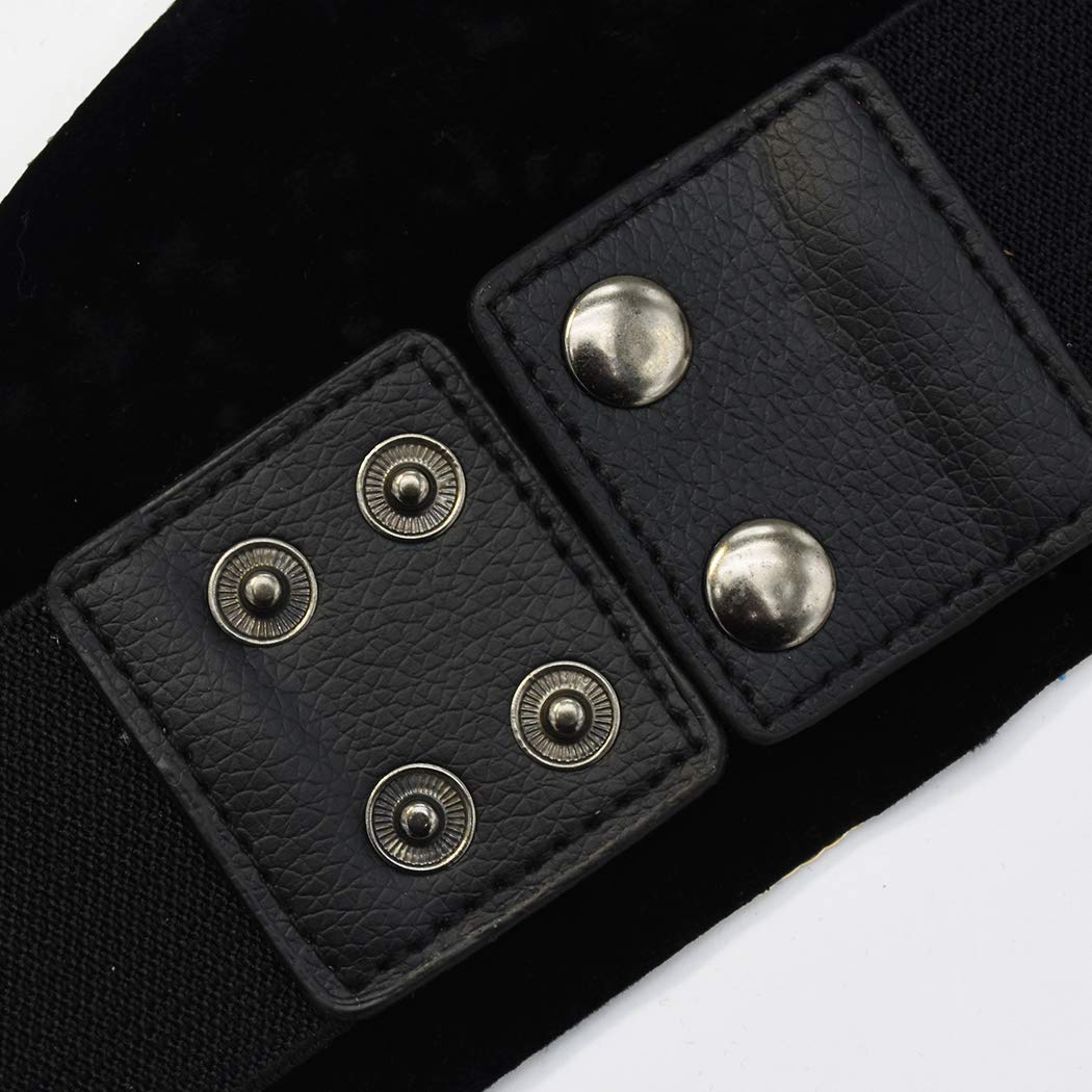idealway Bohemian Women Belt Ethnic Beaded Elastic Strech Adjustable Belt Waist Belly Chain Body Jewelry