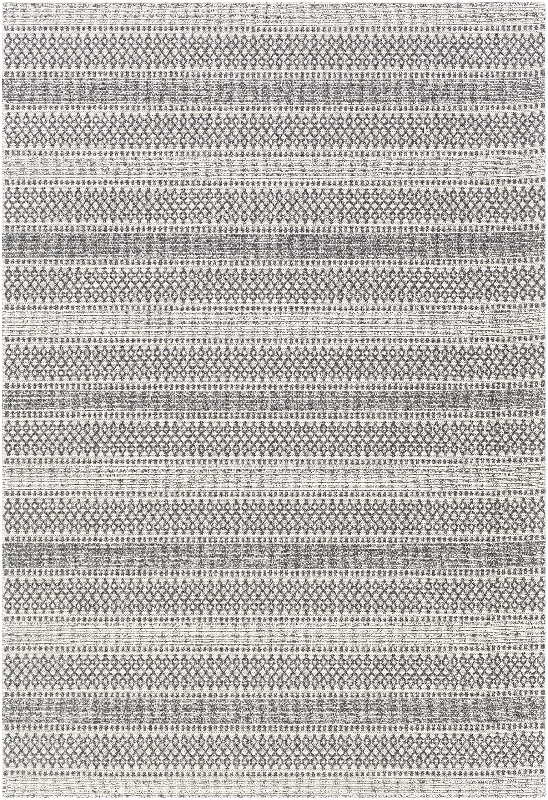 Mark&Day Area Rugs, 8x10 Stone Global Silver Gray Area Rug, Charcoal White Cream Carpet for Living Room, Bedroom or Kitchen (7'10" x 10'2")