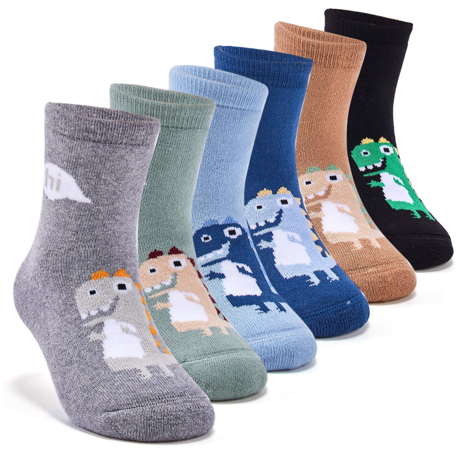 HowJoJo Big Boys Thick Cotton Socks Kids Warm Socks Winter Thermal Crew Socks 8-10 Years