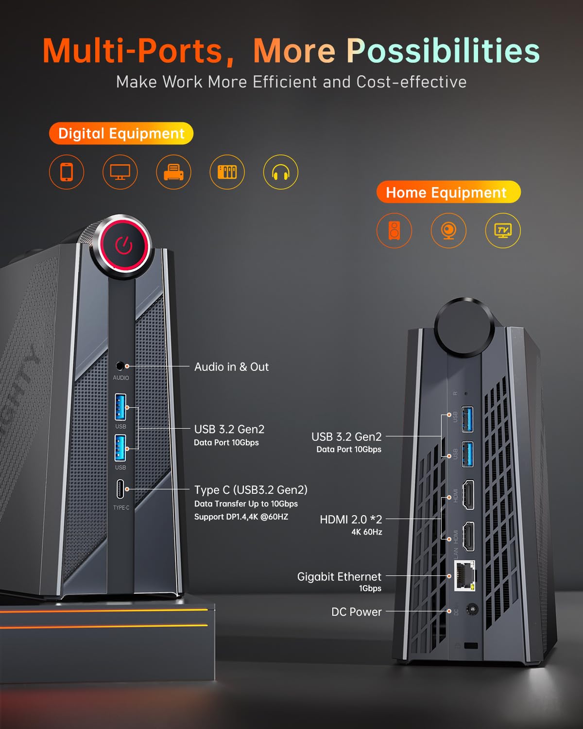 KAMRUI Mini PC,Intel Core i7-12650H Mini Desktop Computer,Mini Computer Tower PC,Dual Channel 32GB DDR4 512GB NVMe PCIe 3.0 X4 SSD,4K Triple Display,WiFi 6,BT 5.2 for Office Home Business