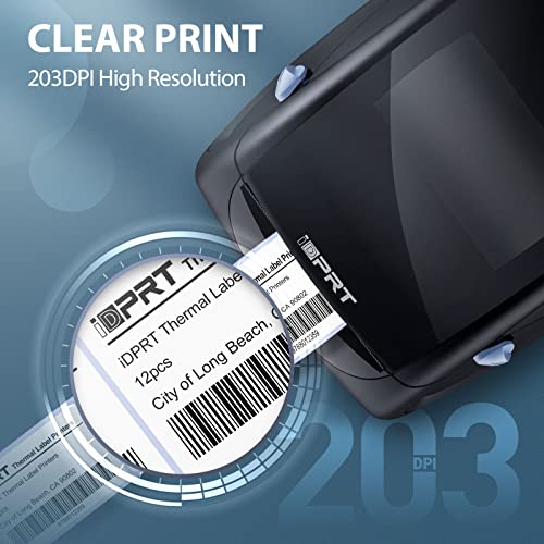 iDPRT Label Printer - 2022 Thermal Label Maker with Auto Label Detection, 1"-3.35" Print Width for Home, Office&Small Business, Suitable for Barcode, Address, Filling and Storing, Support Windows&Mac