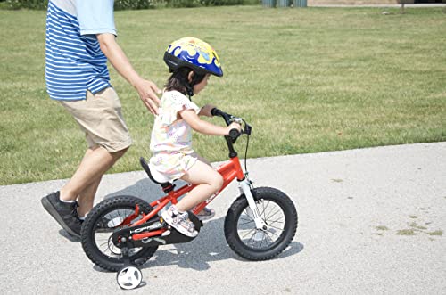 Joey Hopper Kids Bicycle with Training Wheels Pink 12 inch with Tire to Tire