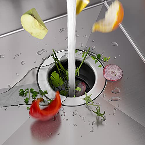 KRAUS Kore™ Workstation 30-inch Drop-In 16 Gauge Single Bowl Stainless Steel Kitchen Sink with Accessories (Pack of 5) with WasteGuard™ Continuous Feed Garbage Disposal, KWT310-30-100-75MB