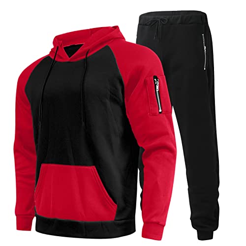 Larisalt Men's Essentials Warm-Up Open Hem 3-Stripes Tracksuit Bottoms Sweatshirt Vintage H17