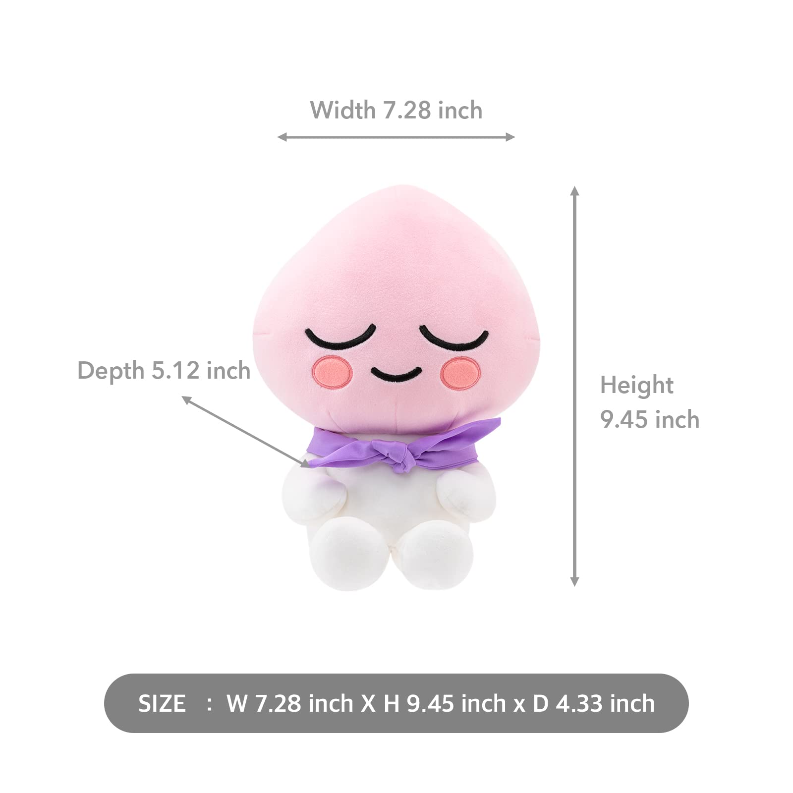 KAKAO FRIENDS GOLF Basic Driver Head Cover, Character Golf Club Cover, Soft Microfiber Cover