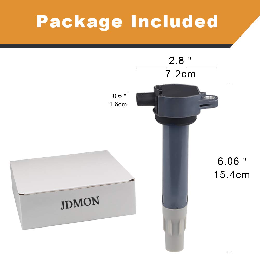 JDMON Ignition Coils Pack Compatible with Dodge Charger Nitro Journey Magnum Chrysler 300 Pacifica 2.7L 3.5L 4.0L V6 2006 2007 2008 2009 2010 Replace for 4606869AA,04606869AB UF502 Set of 6
