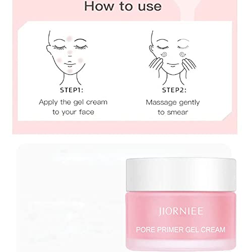 Jiorniee Pore Primer Gel Cream,Face Primer For Wrinkles And Pores Pore Professional Primer(3pcs)
