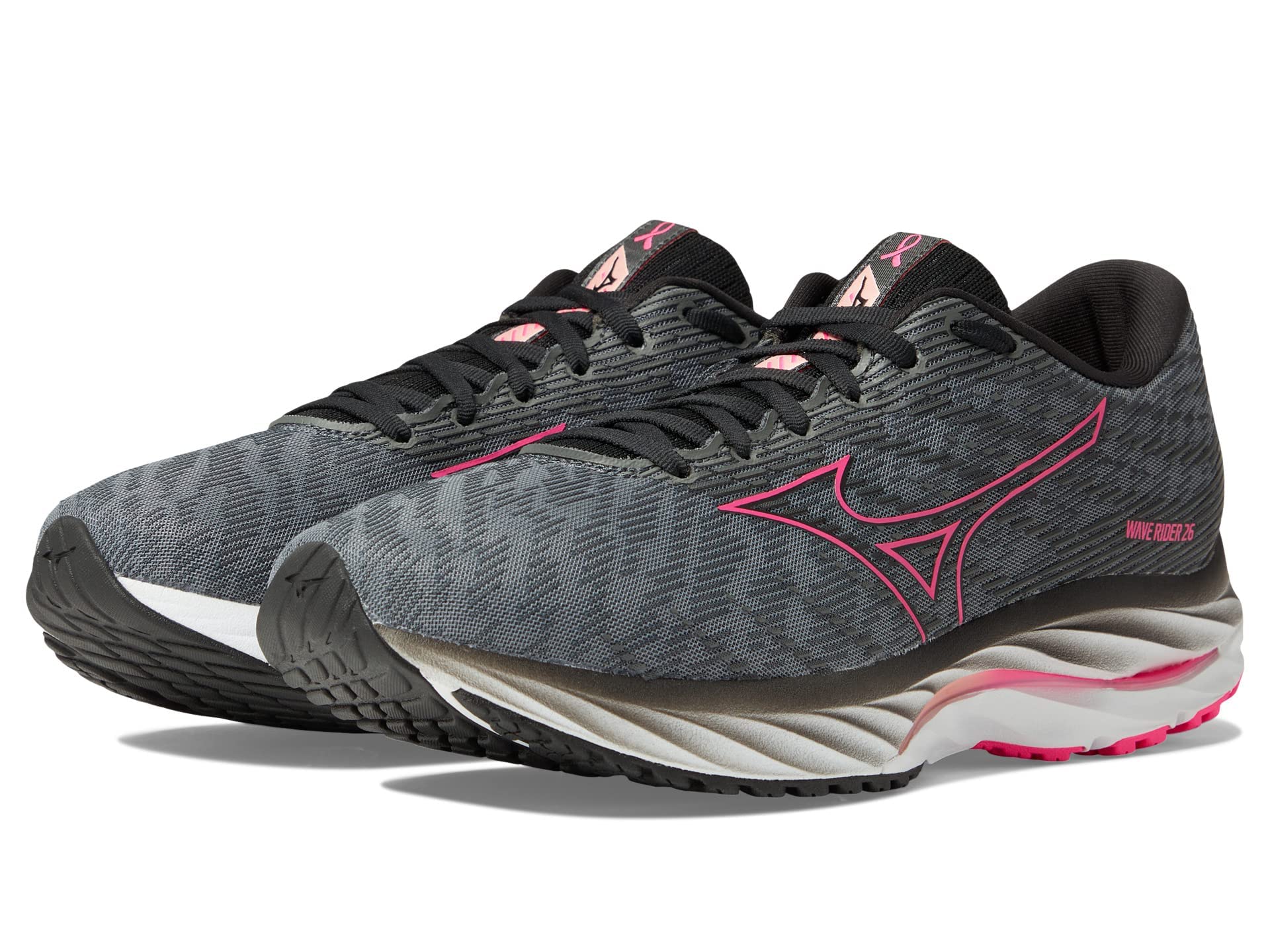 Mizuno Wave Rider 26 Project Zero Quiet Shade/Pink Glo Men's 11 D (M)