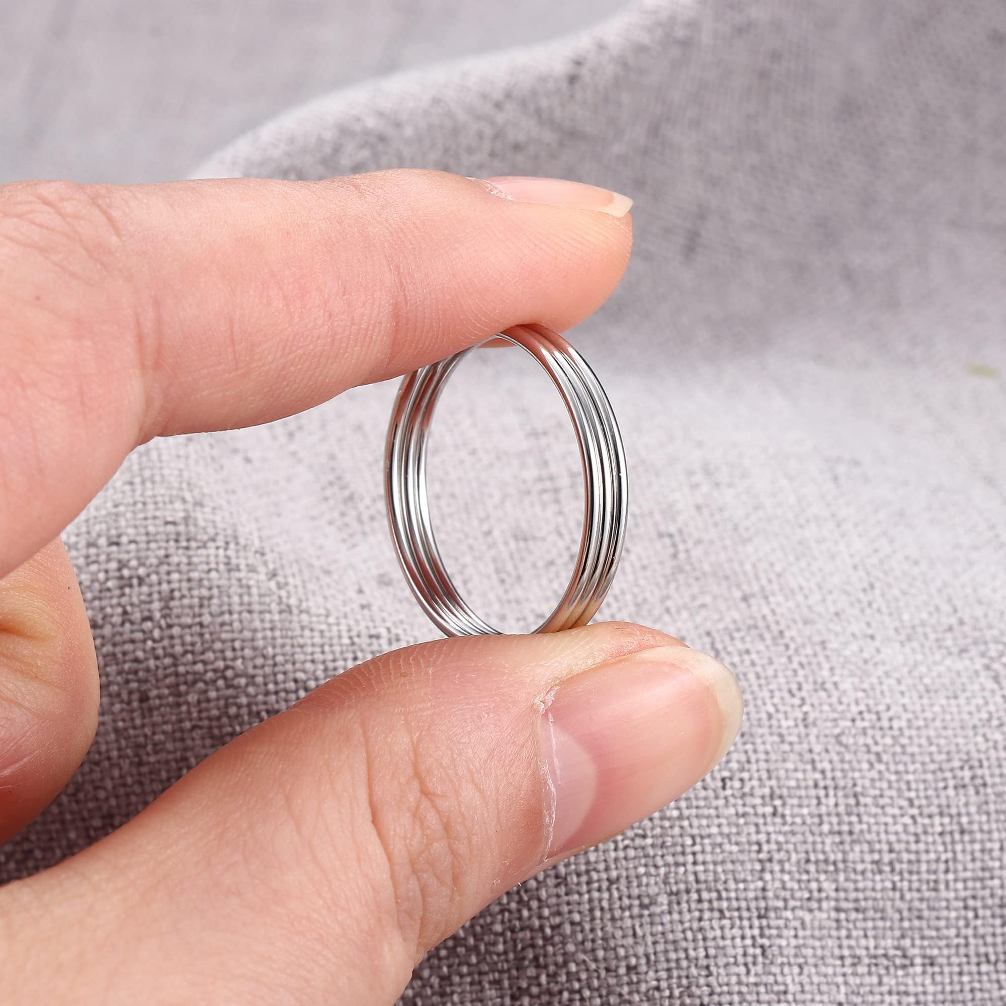 MILACOLATO 1mm Thin Ring 925 Sterling Silver Rings Stacking Knuckle Pinky Thumb Ring Size 7