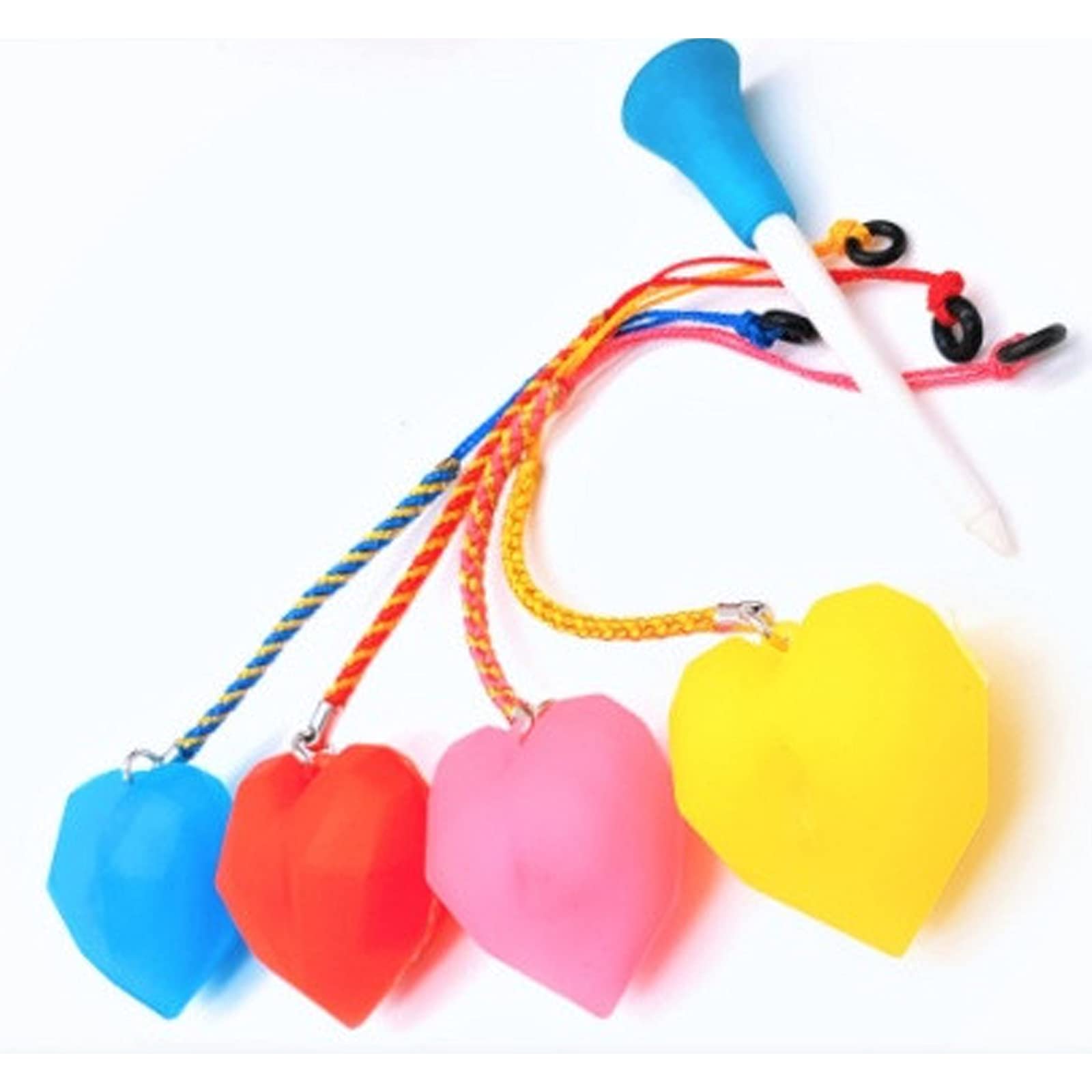 LED Heart Golf Tee Hanger Golf Tee Putter Keeper 4 Types 1set Caddy Supplies Putter Cover Holder Golf Gift Set (Heart Golf Tee Hanger)