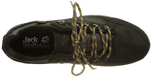 Jack Wolfskin Men's Rebellion Texapore Low M Hiking Shoe, Phantom/Burly Yell, 12