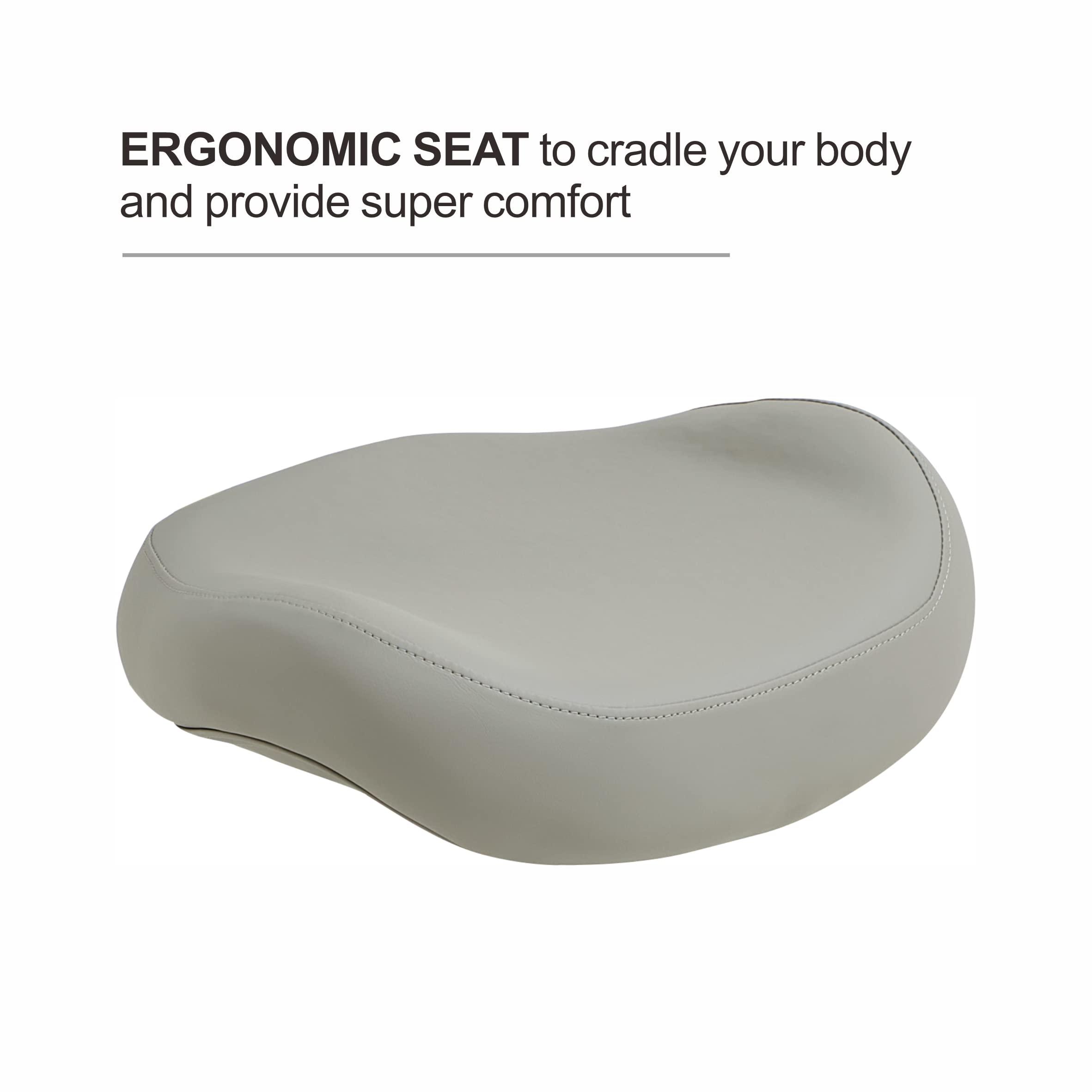 Kastele Ergonomic Home Office Desk Chair - Swivel Adjustable Comfortable Task Chair with Lumbar Support, Foot Ring and Rolling casters for managerial, Executive, Drafting,Computer, Grey