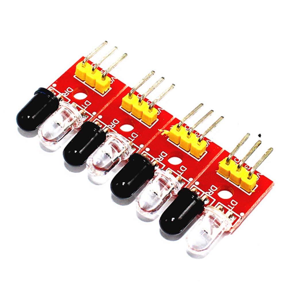 HiLetgo Four-Way Infrared Tracing Module 4 Channel Infrared Tracking Module Obstacle Avoidance Sensor 3.3V-5V for CarRobot
