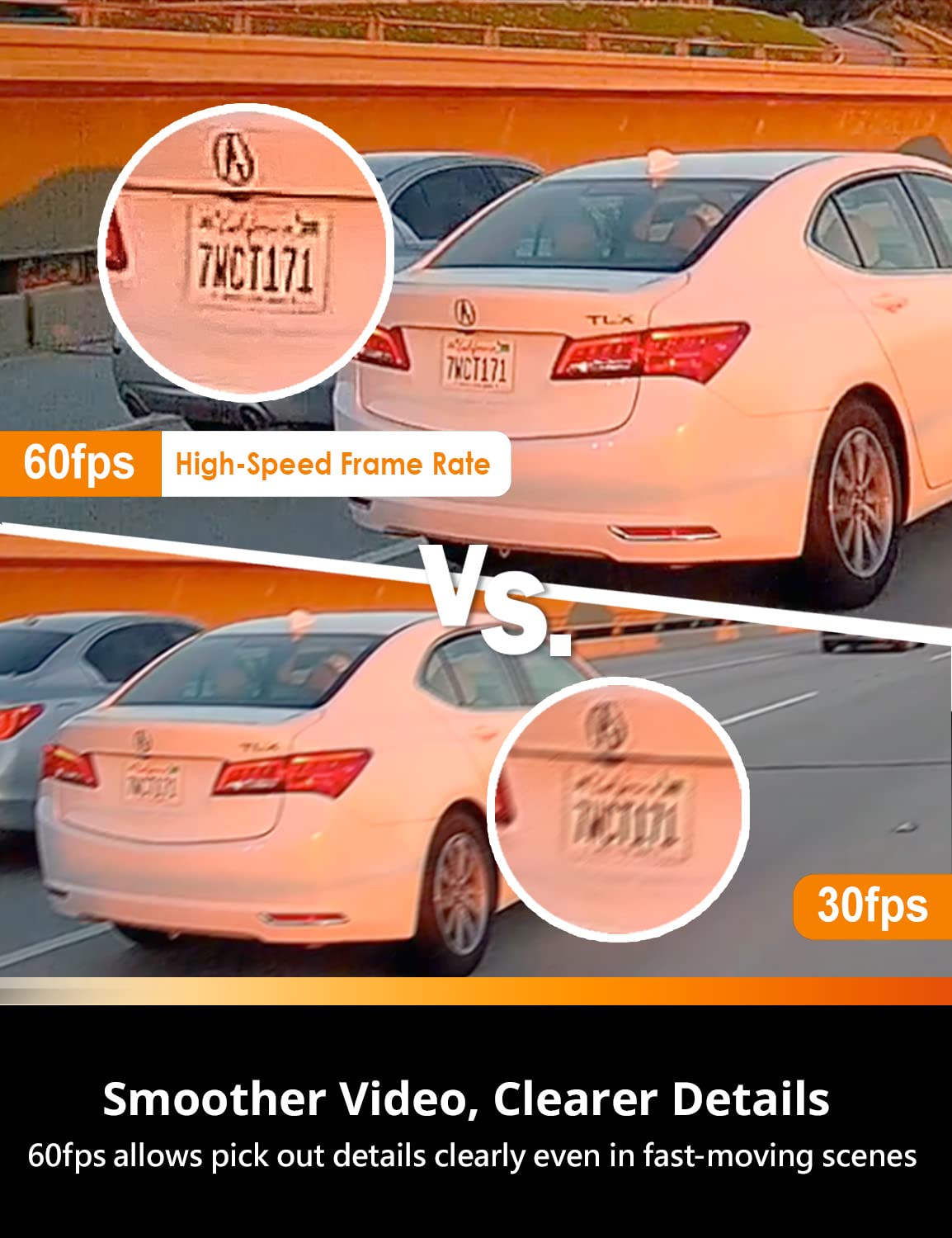 MASIGO A330D Dash Cam Front and Rear - Dual 1080P 60fps Dash Camera for Cars with WiFi, GPS and Speed, Stavis Night Vision, G Sensor Parking Mode, Loop Recording, Free APP, Support 512GB Max