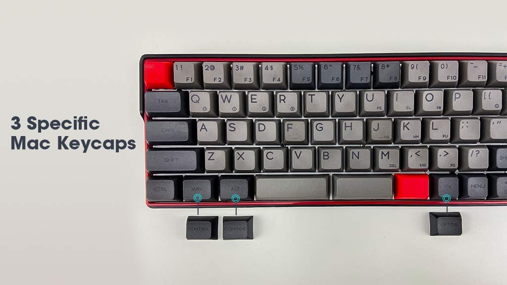 KEMOVE DK61 Wireless 60% Mechanical Gaming Keyboard, Bluetooth 5.1 Hot Swappable Keyboard RGB Backlit PBT Keycaps Full Keys Programmable (Gateron Switch) (Gateron Optical Blue Switch, Dolch)