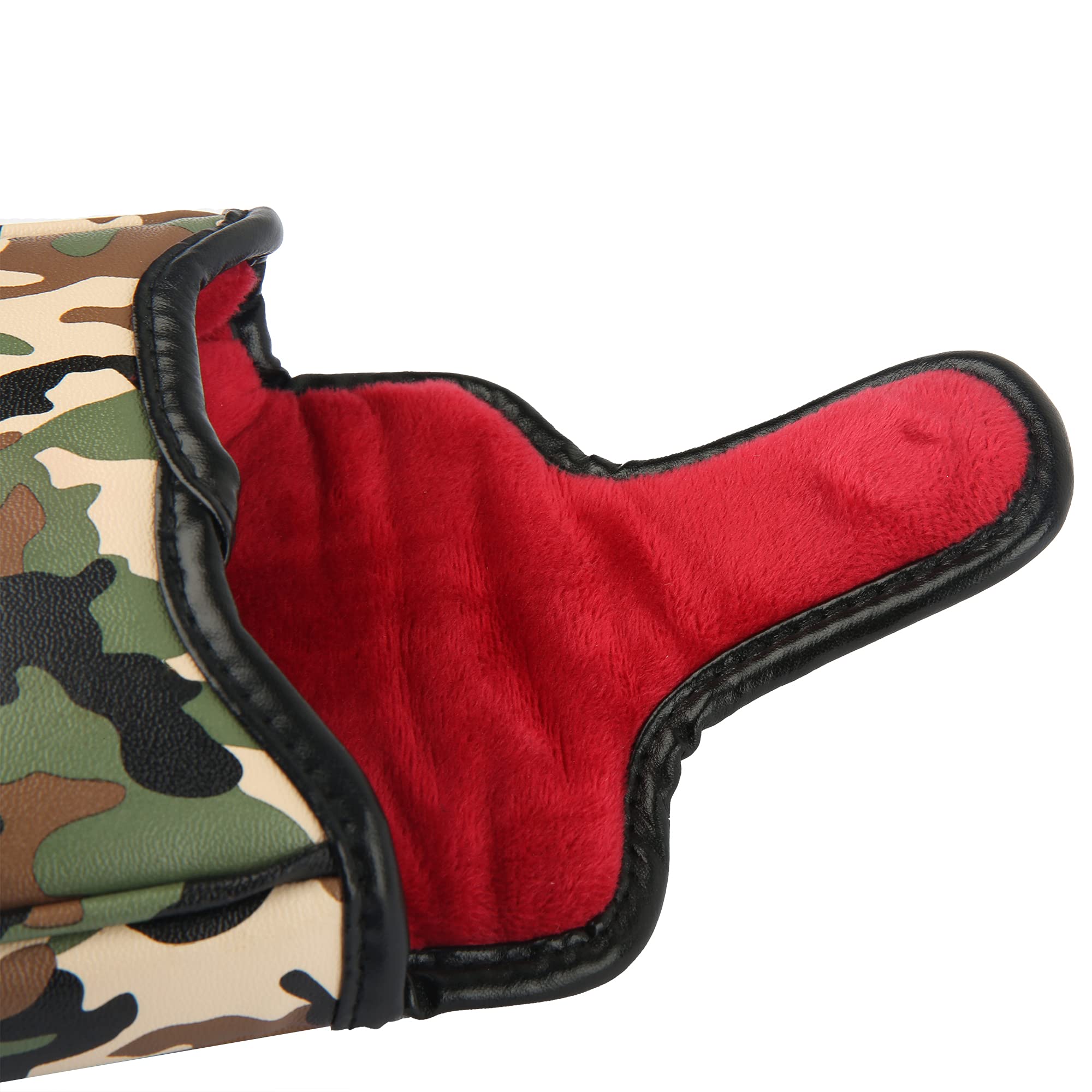KYTAI Golf Square Mallet Putter Cover Leather Headcovers with Magnetic for Scotty Cameron Odyssey Taylormade Ping Callaway