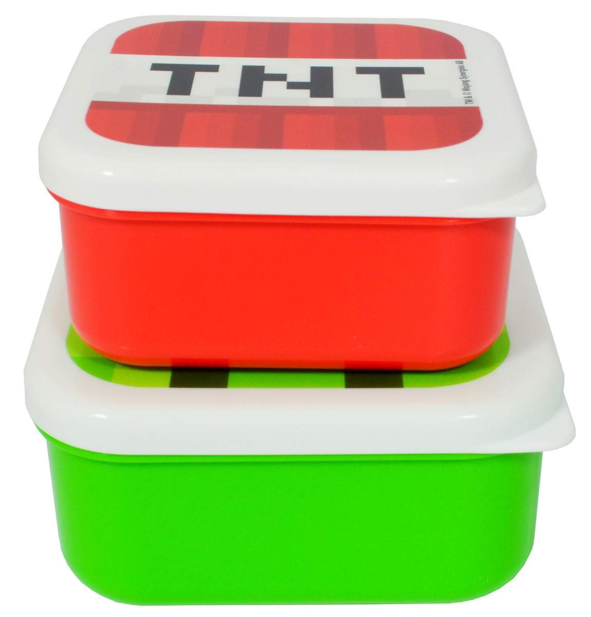 Lunch Bag Land Mine Craft Creeper and TNT 2-Piece Snack Box