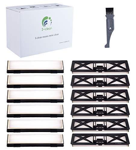 I-clean Replacement Neato Filter,Replacement Parts for All Neato Botvac,Neato Botvac D & Connected Series D7 D8 D9 D80 D5 D3 D85 ,With A Free Cleaning Brush