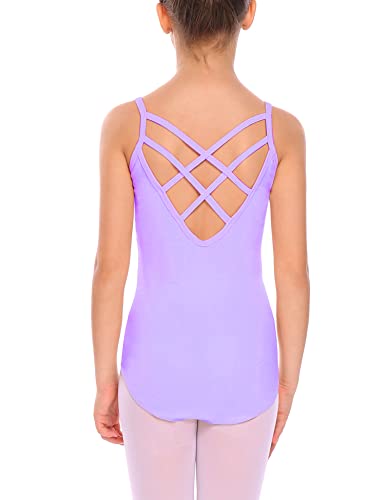Kidsmian Kids Girls'Back Cross Straps Dance Leotard Gymnastics