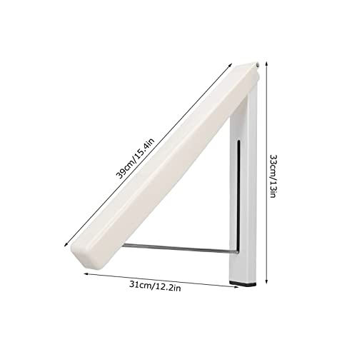Wall Mounted Clothes Drying Rack, Multifunctional Folding Retractable Clothes Hanger Space Savers Coat Hanger Storage Organiser for Laundry Room, Bathroom, Balcony