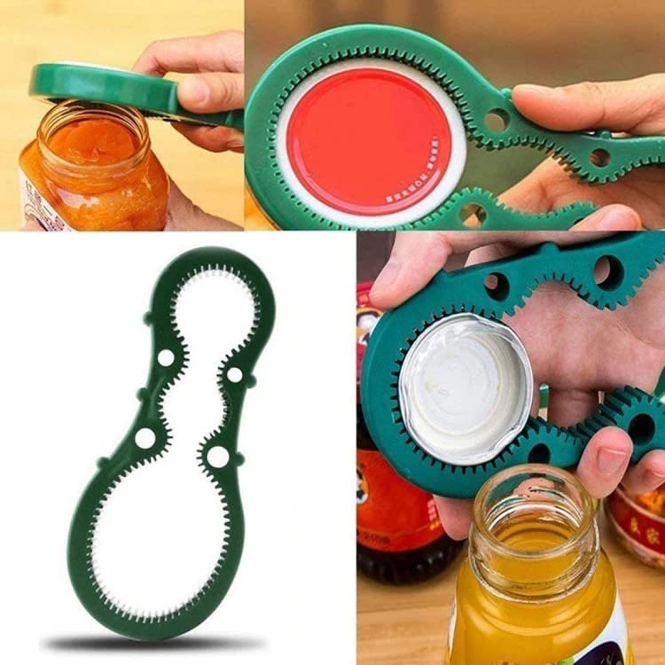 Kiizo Electric Can Opener one push of button Electric Safety Can Opener Smooth Edge Jar Bottle Openers Home Kitchen Battery Operated Handheld Automatic Can Opener