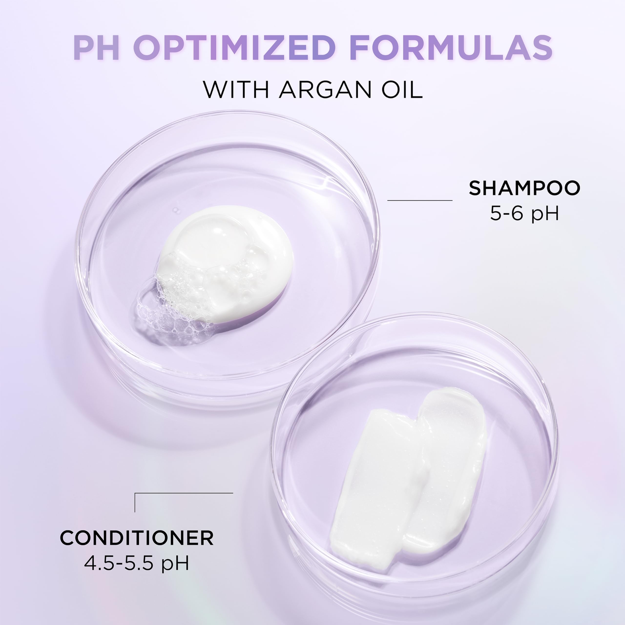 L'Oreal Paris Sulfate Free Glossing Shampoo and Conditioner Set with Hair Treatment, Intensifies Hair Shine & Smoothness, pH Balanced Vegan Hair Care, EverPure, 8.5 Fl Oz